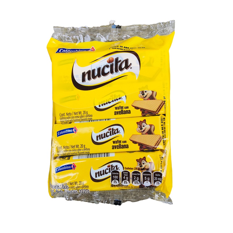 Galletas Wafer Rellena con Avellana Nucita und - Mi Huerta Express